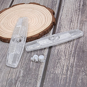 Coufce Bicycle Night Safety Warning, Bicycle Reflectors, Road Spoke Lights, Bicycle Wheel Rim Reflective, Bicycle Accessories(White)