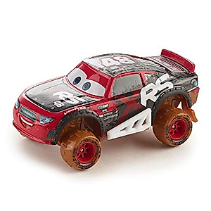 Mattel Disney Cars Toys XRS Mud Racing Racing T. G. Castlenut Vehicle 155 Scale Die-Casts, Real Suspensions, Off-Road, Dirt-Splashed Design, All-Terrain Wheels, Ages 3 and upâ€‹