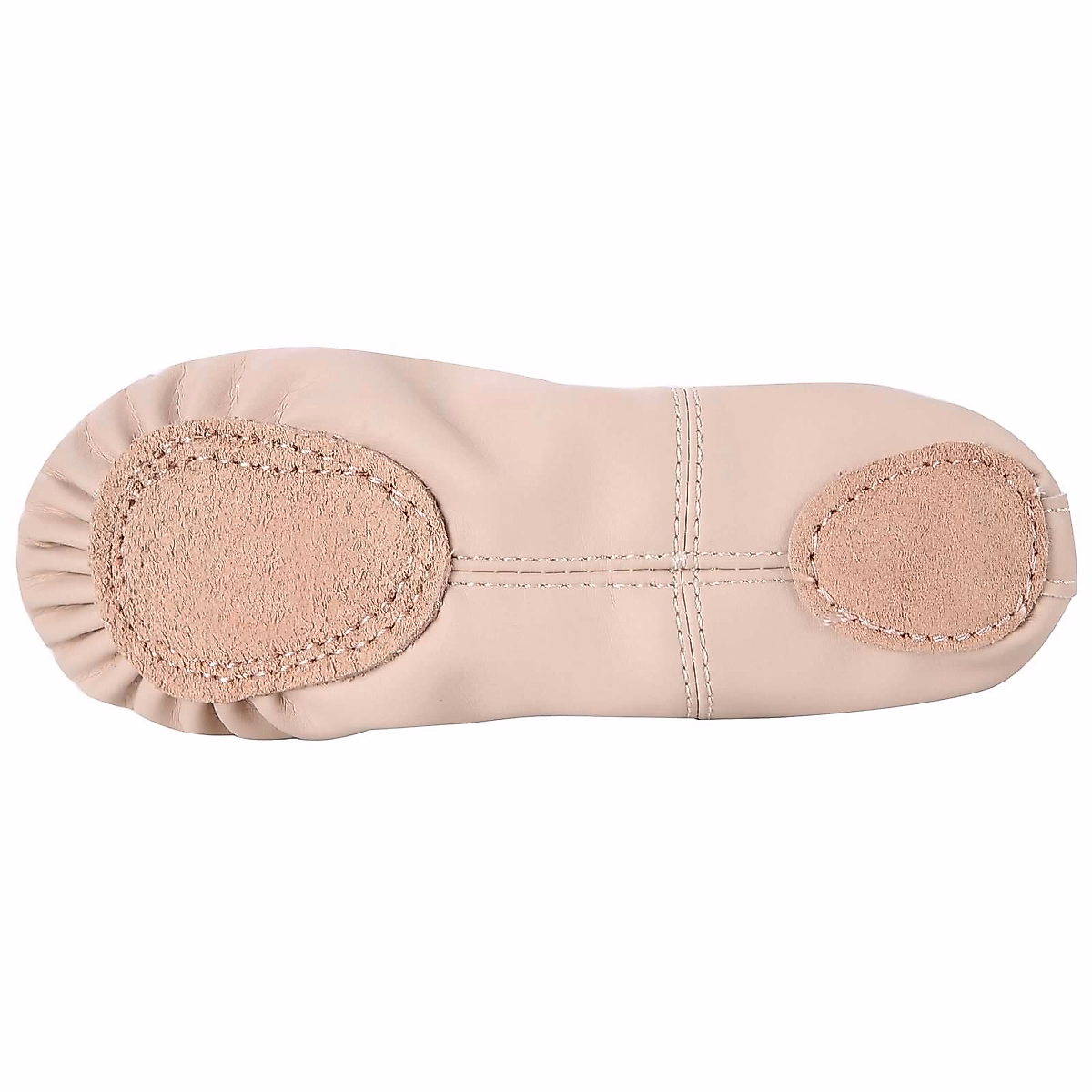 Dynadans Soft Leather Ballet Shoes/Ballet Slippers/Dance Shoes for Girls and Boys (Toddler/Little/Big Kid/Women)-Nude-4M Big Kid