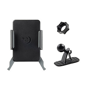 Nite Ize Squeeze Universal Dash Mount - Phone Holder & Mount for Car Dashboard - Cell Phone Accessories with Universal Design - Black