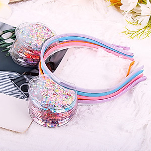 ZIRICHER Cat Ears Headband,Bear Headbands Random Delivery, Transparent Quicksand Cat Ear Headbands Cute Hair Hoop Headbands For Girls Party Hair Accessories for Gift