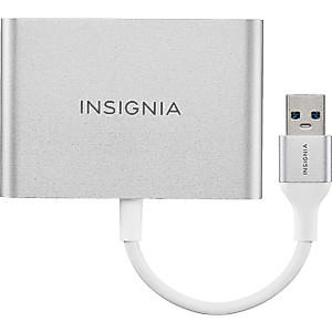 Insignia - USB to Dual HDMI Adapter - Model: NS-PU32H4A