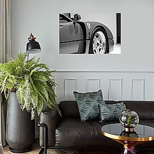 Car Poster Ferrari F40 Supercar Posters Racing Car Canvas Wall Art For Boy's Bedroom SuperCar Wall Decor Unframe-style 18x12inch(45x30cm)
