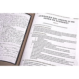 RVR 1960 Biblia de estudio Spurgeon, negro piel genuina con índice (Spanish Edition)