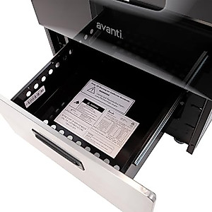 Avanti GR2013CSS Gas Range Oven Compact Freestanding Design, 4 Sealed Burners with Electronic Ignition, 2.1 Cu.Ft. Capacity Features Storage Drawer Broiler and Accessories, 20-Inch, Black