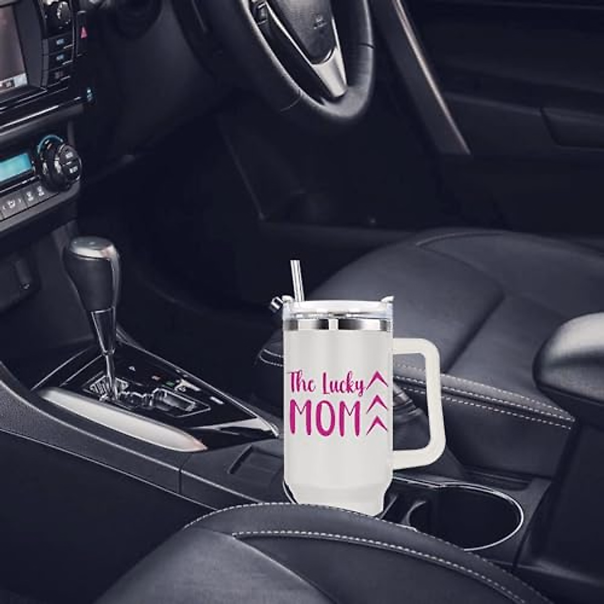 One Lucky Mom Tumblers Coffee For Boyfriend
