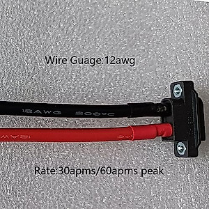 2PCS XT60EW-M Mountable XT60E Male Plug Connector with 12AWG 30cm Silicon Wires for RC Drone Aircraft FPV Racing Drone