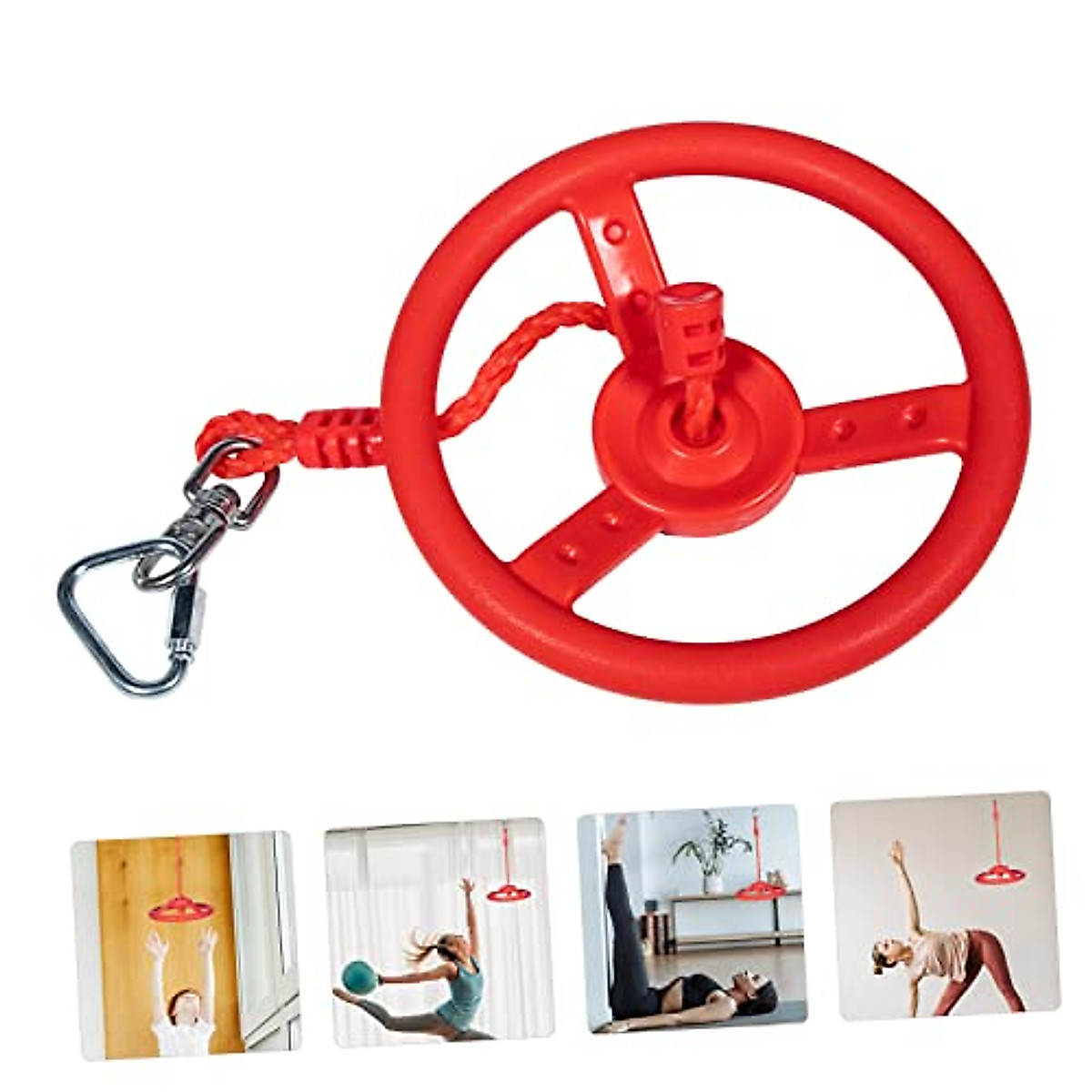Ninja Wheel Outdoor Swings Indoor Swing Indoor Toddler Swing Outdoor Playset Jungle Gym Accessories Hanging Obstacle Course Heavy Duty Kids Swing Indoor Hanging Ring Swing Gym Ring