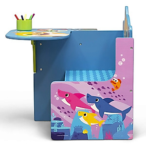 Baby Shark Chair Desk with Storage Bin - Ideal for Arts & Crafts, Snack Time, Homeschooling, Homework & More by Delta Children