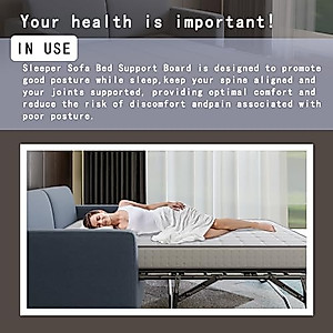 Imperius Foldable Box Spring, Bunkie Board, Bed Support Slats for Support to Streamline and Minimize The Bed, No Assembly Needed (30x60)