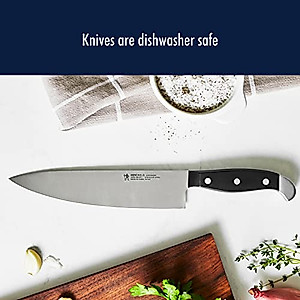 HENCKELS Statement Razor-Sharp 2-pc Chef Knife Set, German Engineered Informed by 100+ Years of Mastery, Black/Stainless Steel