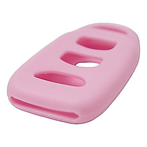Keyless2Go Replacement for 2 New Silicone Cover Protective Case for Select Remote Key Fobs PINHA-T008 - Pink