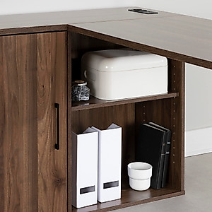 South Shore Zolten Desk, Natural Walnut