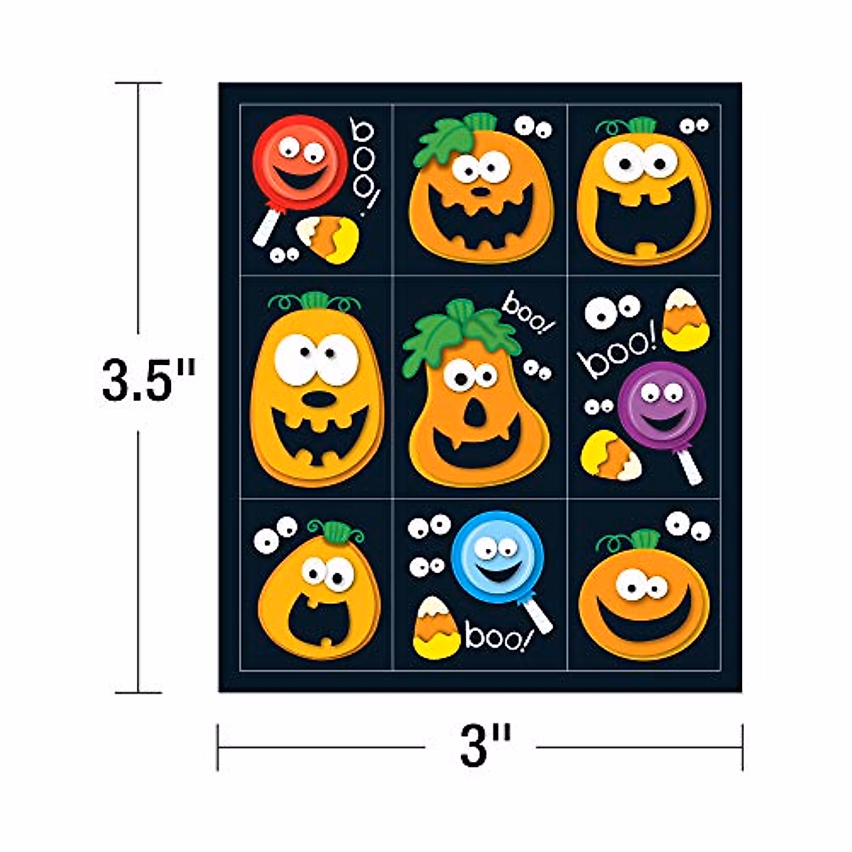 Carson Dellosa 216 Halloween Stickers, 24 Sheets of Candy Corn and Pumpkin Incentives for Fall Crafts, Scrapbooking, Teacher Planner, Reward Chart, Treat Bag, and School Supplies, Classroom Must Haves