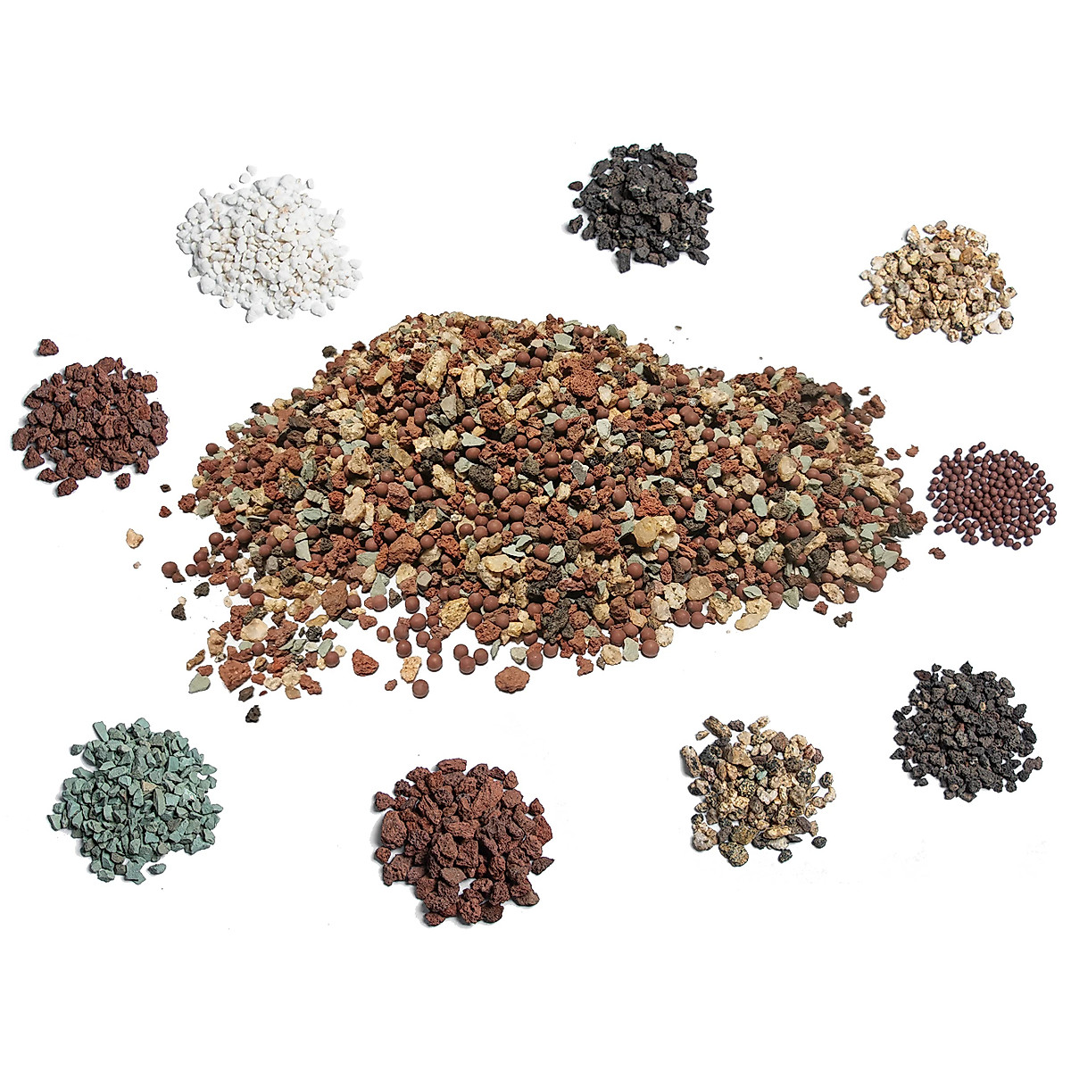 Bonsai Succulent Soil Potting Mix Ready to use Azalea Orchid Grow Potting Soil Plant Decorative Cover for Cactus 2.2LB Perlite Pumice Lava Rocks for Plants