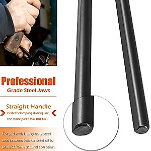 16" Z V-Bit Style Blacksmith Tongs Knifemaking Bladesmith Blacksmithing Tongs Tools Z Type Tongs with V-Bit Jaws Blacksmith Forge Tools