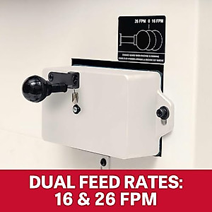 JET 12-Inch Planer/Jointer, Helical Cutterhead, 3 HP, 230V 1Ph (Model JPJ-12BHH)