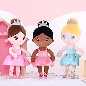 Gloveleya Baby Girl Gifts Dolls Soft Plush Toy Ballet Girl Doll Light Pink 13"…