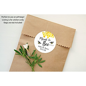 Meant to bee sticker, Honey favor stickers, Meant to bee labels, Custom wedding stickers, Honey bee party