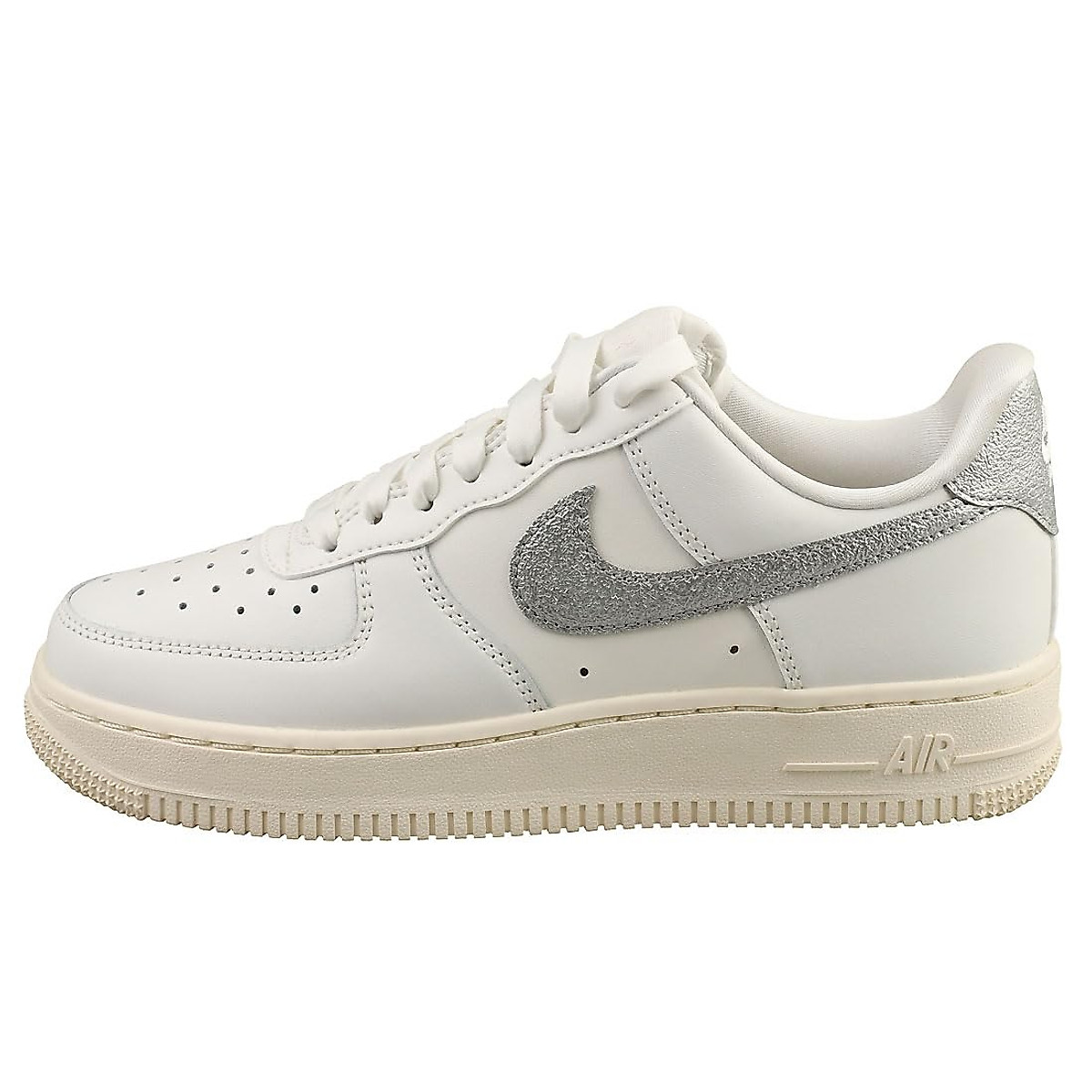 Nike Air Force 1 Womens ESS TRND Summit White/Metallic Silver Size 6.5