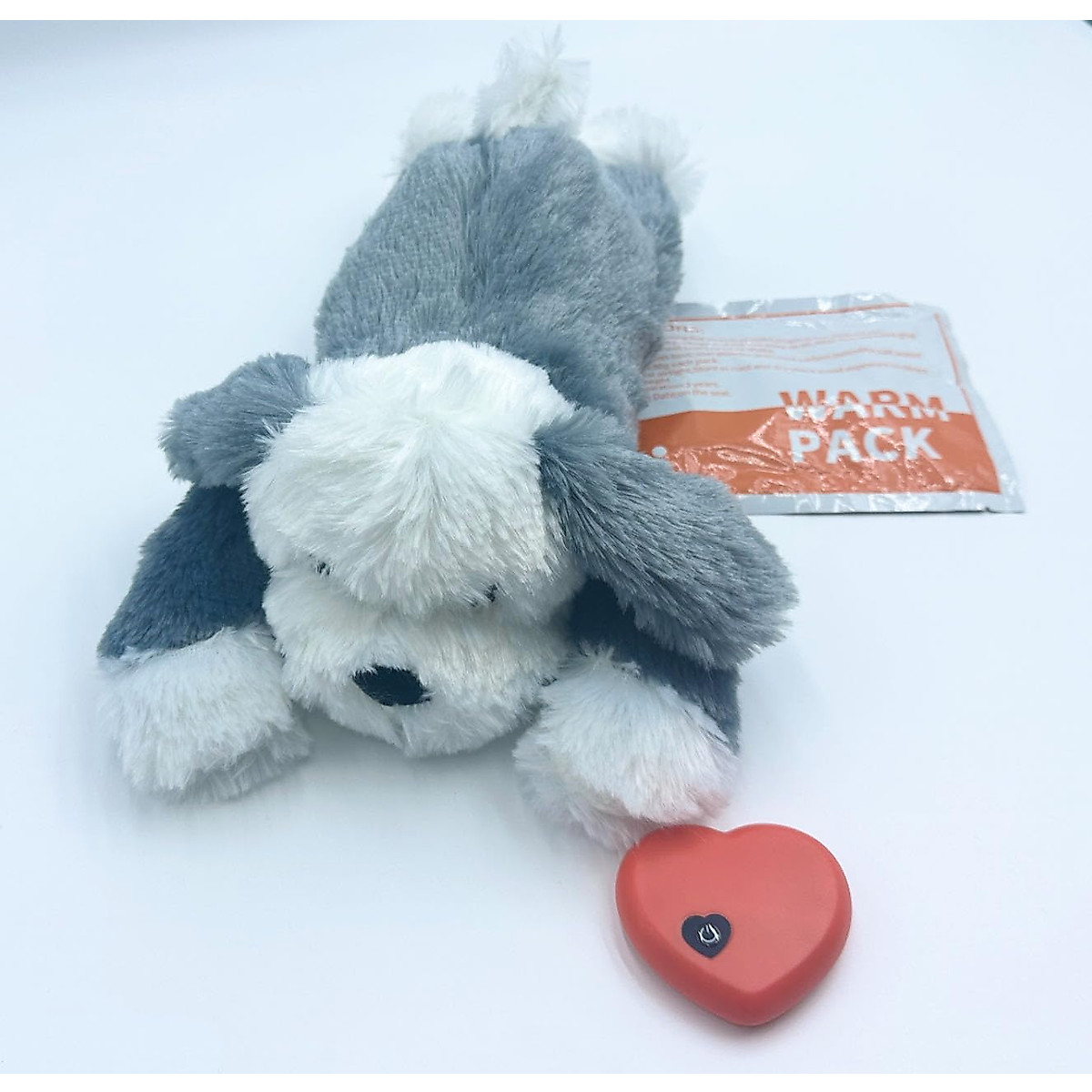 Kisspaws Heartbeat Plush Toy for Dogs Puppy Cats Pet Anxiety Relief and Calming Sleep Aid Pet Comfort Companion Toy