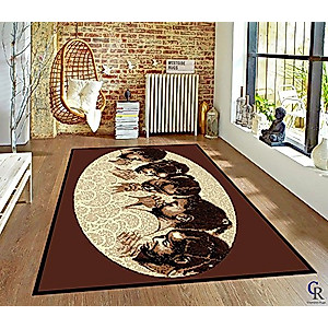 Kids Children Prayer Holding Hands Praying Novelty Area Rug (5’ 3” X 7’ 5”)