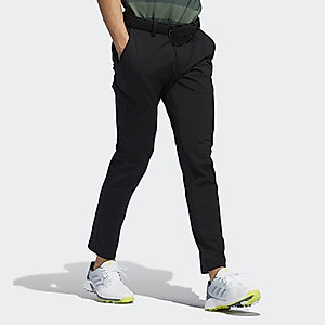 adidas Golf Men's Recycled Polyester Warp Knit Cargo Pant, Black, 3334