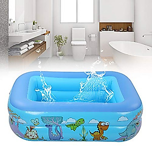 01 Inflatable Pool, Plastic Pool Swimming Pool Outdoor Swim Pools for Baby Toddler Adults for Backyard Garden Outdoor