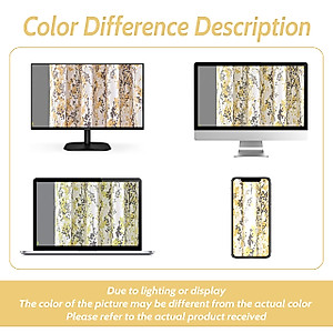 DriftAway Abstract Floral Yellow Curtains for Living Room Bedroom Ink and Ivy 84 Inches Long Botanical Room Darkening Window Drapes Grommet Top 2 Panels