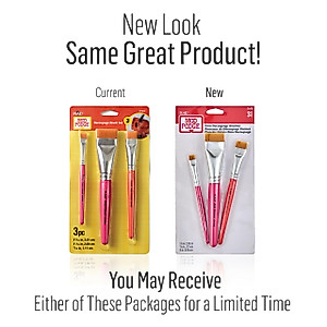 Mod Podge Furniture Brush Set of 3 (1 1/4-Inch, 11/16-Inch, 3/8-Inch), 24781 One Each, Original Version