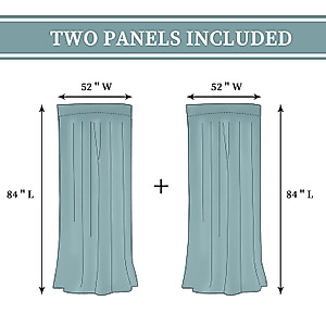 BGment White Linen Curtains 84 Inch for Bedroom, Linen Look Rod Pocket Light Filtering Privacy Sheer Curtains for Living Room, Opaque White Sheer Curtains 2 Panels, Each 52 x 84 Inch