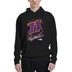 ASFRSH Denny Hamlin 11 Men's Pullover Hoodie Sweatshirt T-Shirt Hooded Sportswear Tracksuit Long Sleeve Casual with Pocket Black
