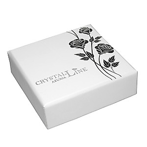 Crystalline Azuria Solid Silver Woman Earrings Disco Ball White Crystals Dangle Hook Earrings for Women