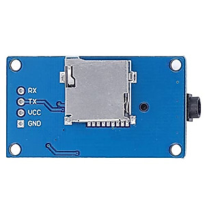 Uxsiya Music Play Board Accessory, 3.2-5.2V DC MP3 Module Simple Operation Adjustable Volume for Leonardo