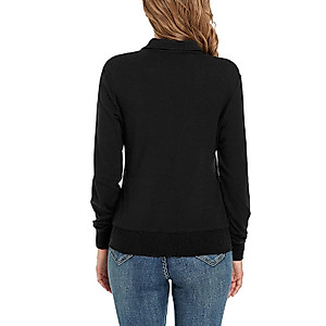 andy & natalie Women's Zip up Jackets Sweatshirts Jacket Stand Collar Jacket with Pockets