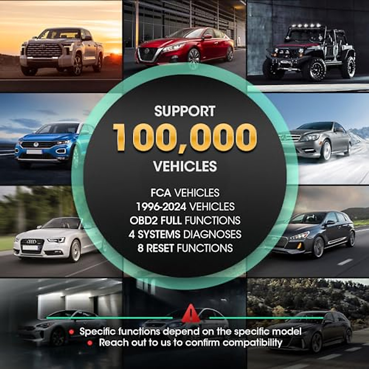 LAUNCH CRP129X Elite 2024 New OBD2 Scanner for Car, FCA AutoAuth, 8 Reset Oil/EPB/SAS/TPMS/BMS/Throttle/DPF Reset/Injector Coding, ABS SRS Transmission Engine Scan Tool, Lifetime Free Update, Auto VIN