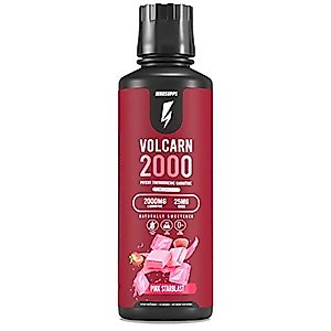 InnoSupps Volcarn 2000 - Advanced Fat Burning Liquid | L-Carnitine,GBEEC, Boost Energy, ATP Enhancer | Caffeine Free, No Artificial Sweeteners | 32 Servings (Pink Starblast)