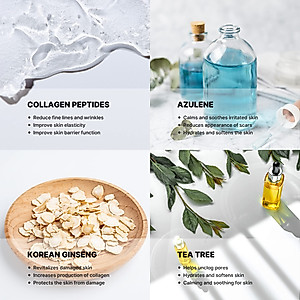 GODESAN Hydrogel Face Mask Pack 5pcs - Rich Collagen, Deep Moisture, Ginseng, Tea Tree, Hyaluronic, Overnight Mask, All skin type