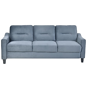 roomfitters Comfortable Sectional 3 Seater Couch and Sofa Set for Living Room, Bedroom, Office | Small Space Furniture, Grey