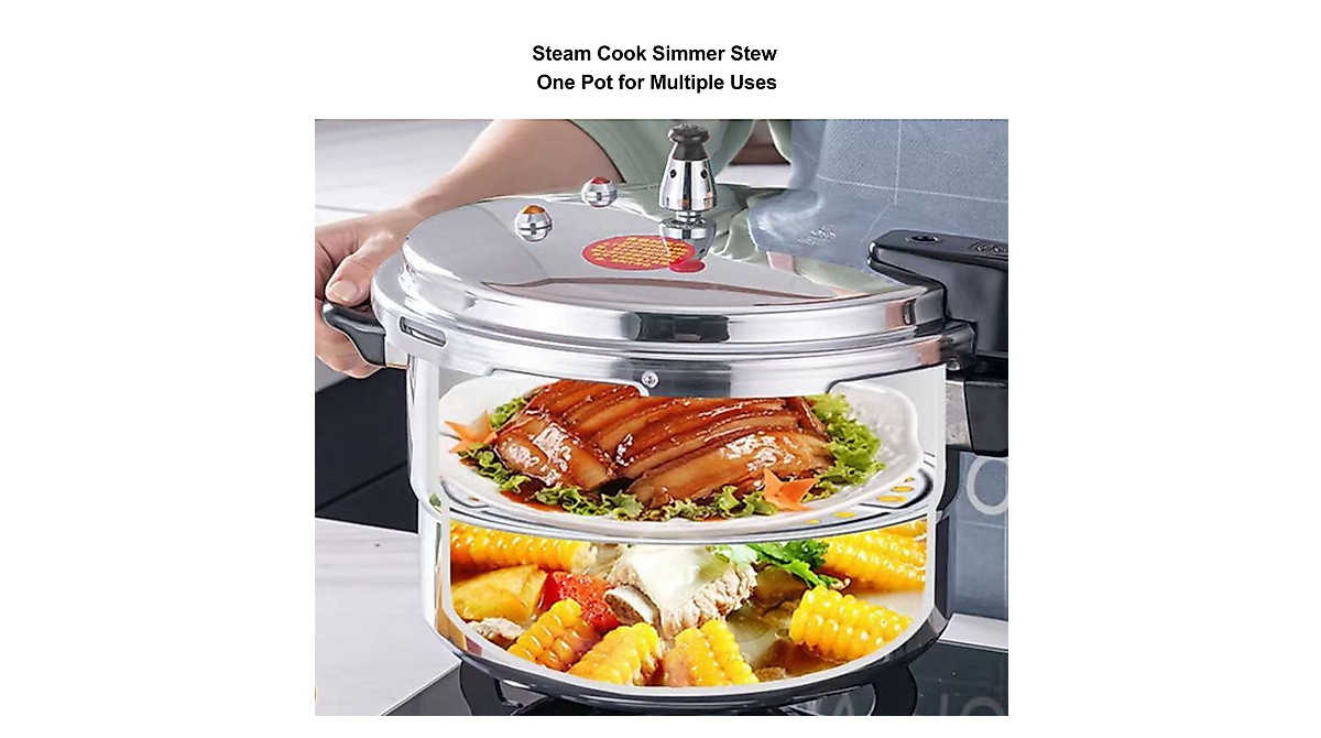 Efficient Stainless Steel Pressure Cooker for Quick Meals