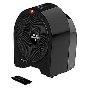 Vornado Velocity 5R Whole Room Space Heater with Remote Control, Black