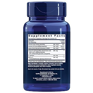 Life Extension Thyroid Support Complex - Thyroid Health Support Supplement with Vitamins A, B, Iodine, Magnesium, L-Tyrosine, Ashwagandha & Ginseng for Energy – Non-GMO, Gluten-Free - 60 Capsules