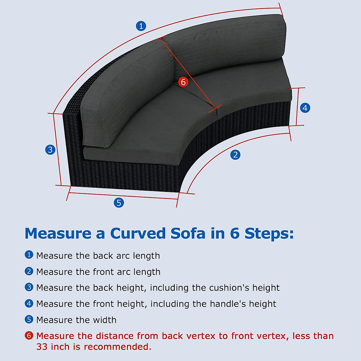 SunPatio Outdoor Curved Sectional Sofa Cover, Heavy Duty Waterproof Patio Couch Cover, All Weather Protection Furniture Cover with Sealed Seam, 190"(Back)/128"(Front) L x 36" W x 39"/24" H, Taupe