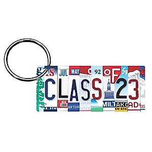 Class of 2023 License Plate Keychain, Made in USA, Class of 2023 gift, Class of 23 gift, Teen Gift, Class of 23 keychain
