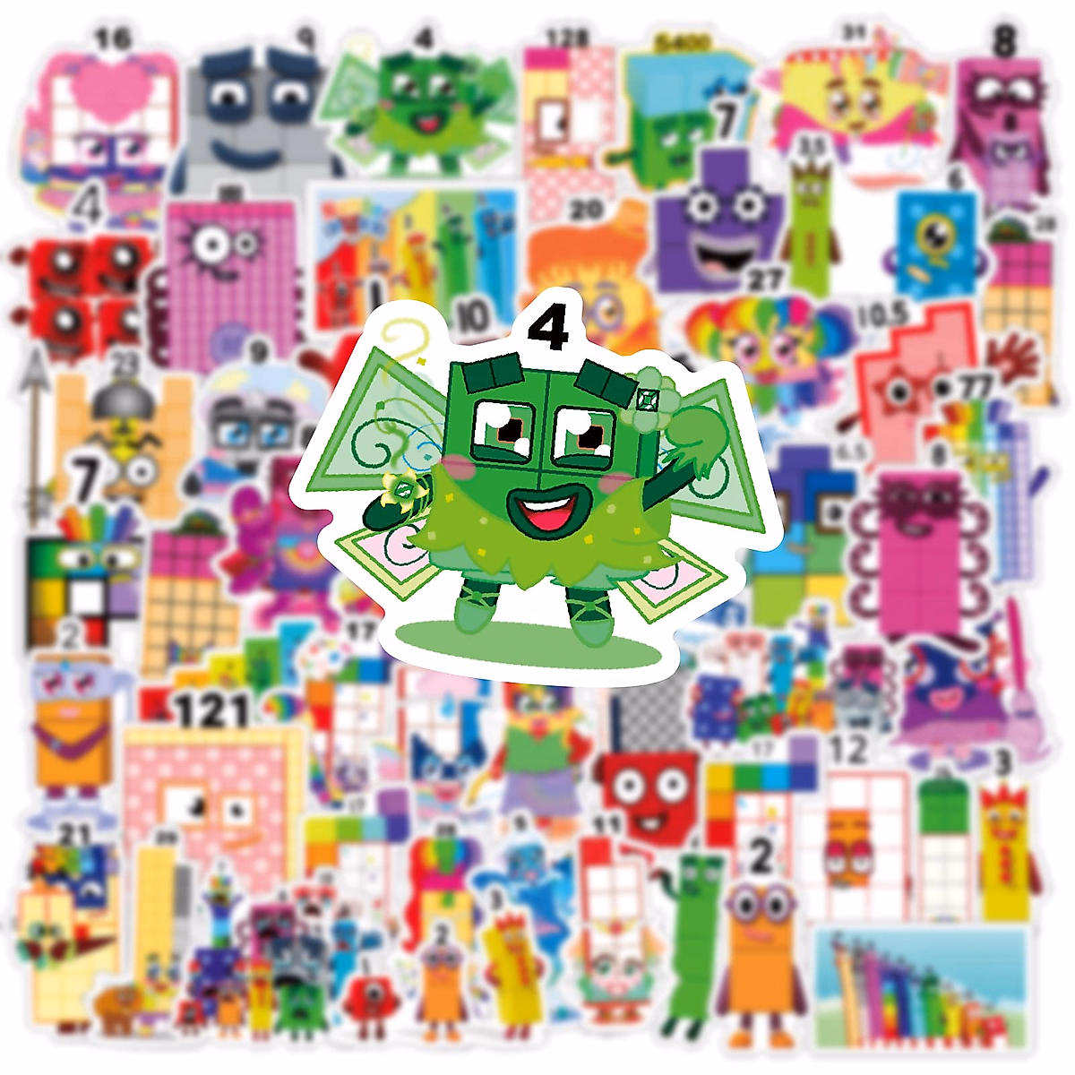 52pcs Animated TV Series Cartoon Deacls Stickers Pack | Anime PVC Waterproof Sticker for Adults Water Bottle Skateboard Scrapbook