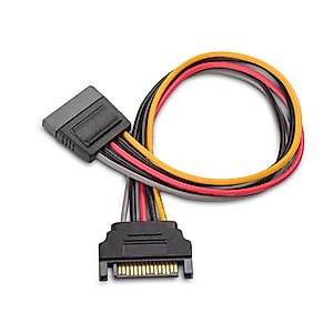 Cable Matters 3-Pack 15 Pin SATA Power Extension Cable 8 Inches, SATA Power Cable, Hard Drive Power Cable, SSD Power Cable
