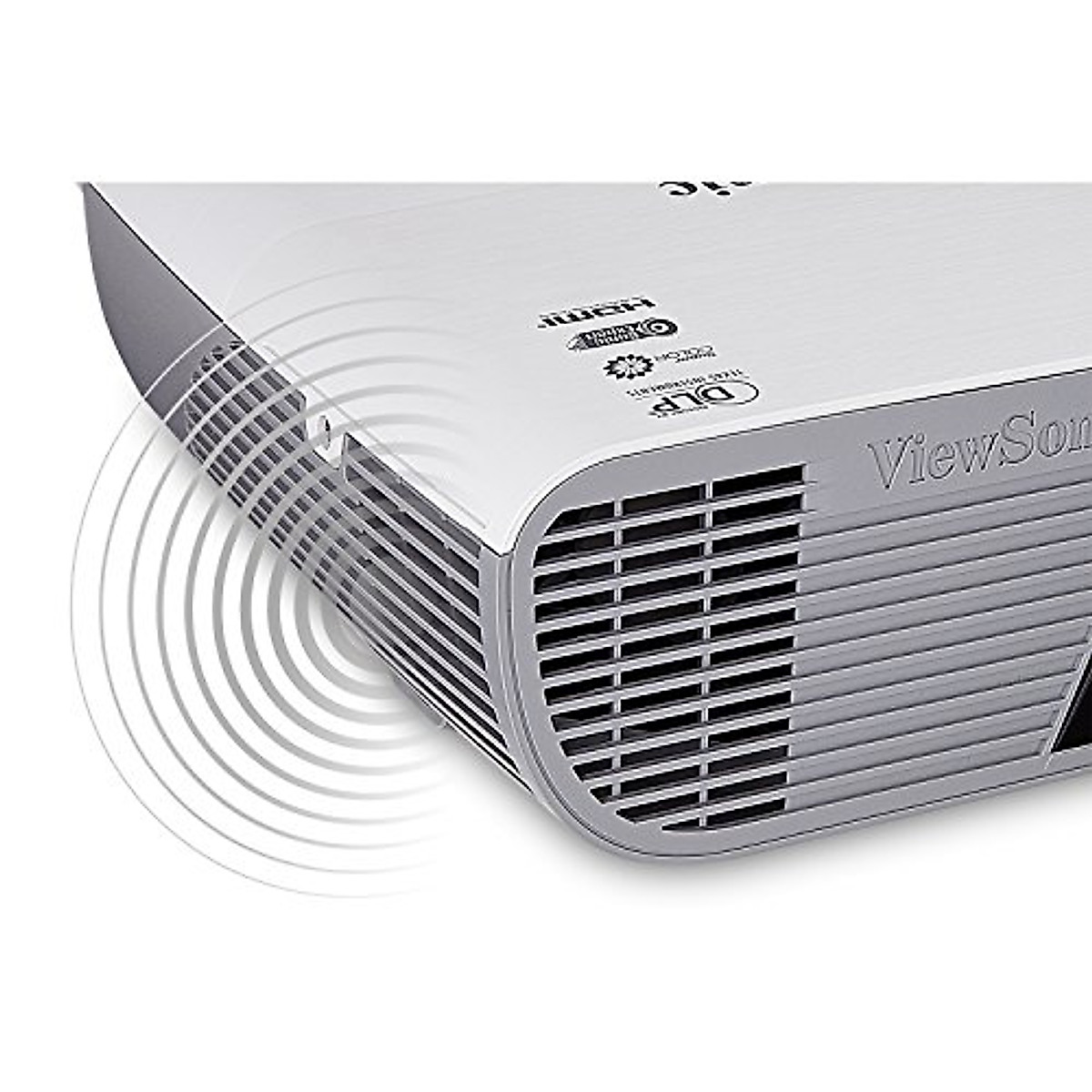 ViewSonic PJD5553LWS 3200 Lumens WXGA HDMI Short Throw Projector, One Size, White