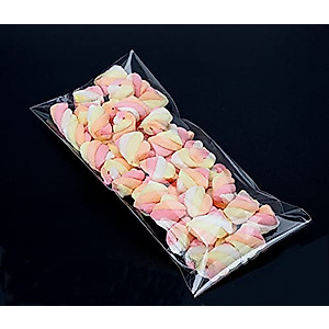 200 pcs Clear 4" x 9" (W:10xL:23CM) Self Seal Cello Cellophane Bags Resealable Poly Bags 2.8 mils for Cookie, Candy, Gift Bakery, Prints, Photos, Cards & Envelopes, Party Decorative