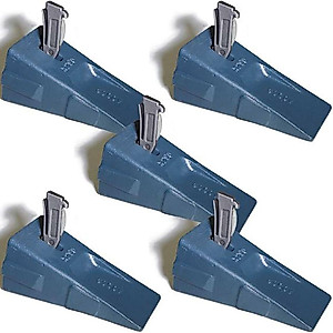 Titan Attachments 5 Piece Set X290 Bucket Teeth K290S Spring Flex Pin Skid Steer Excavator Hensley