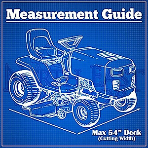 North East Harbor NEH Deluxe Riding Lawn Mower Tractor Cover Fits Decks up to 54" - Camouflage - Water and Sunray Resistant Storage Cover